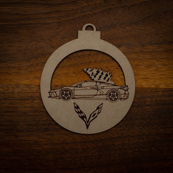 Chevrolet C8 Corvette Christmas Ornament. Made in USA | Etsy