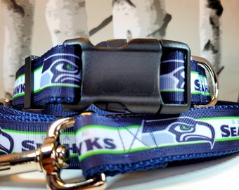 Seattle Seahawks Dog Collar Leash or Set - Etsy