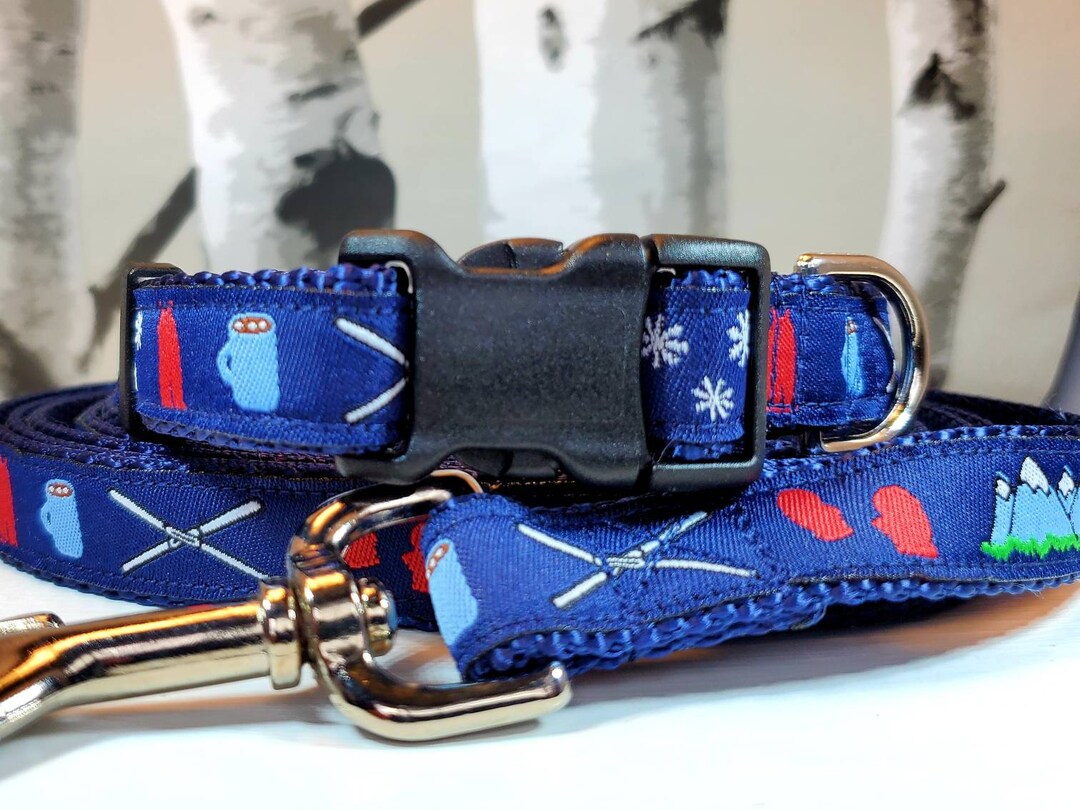 Mountain Snow Ski Dog Collar Or Leash Etsy mountain-snow-ski-dog-collar-or-leash-etsy