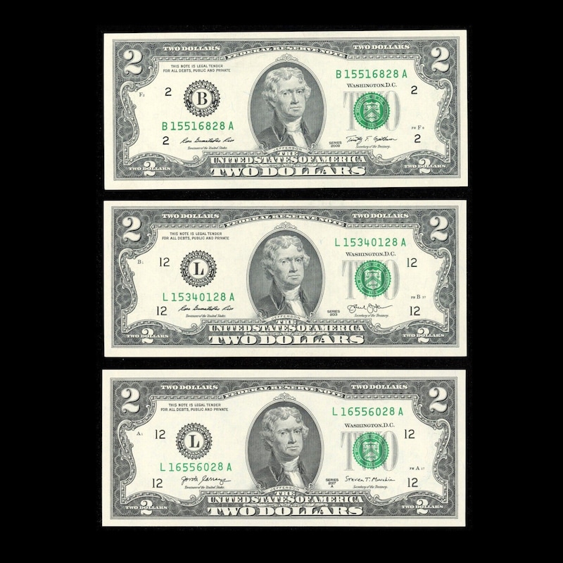 2 Dollar Bill - Etsy