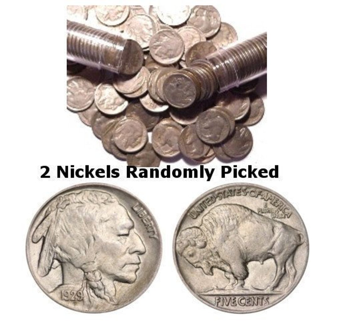 2x Authentic RARE Buffalo Nickels With Visible Date Randomly Selected ...