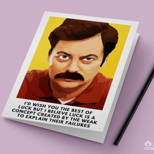 Ron Swanson Luck - Etsy