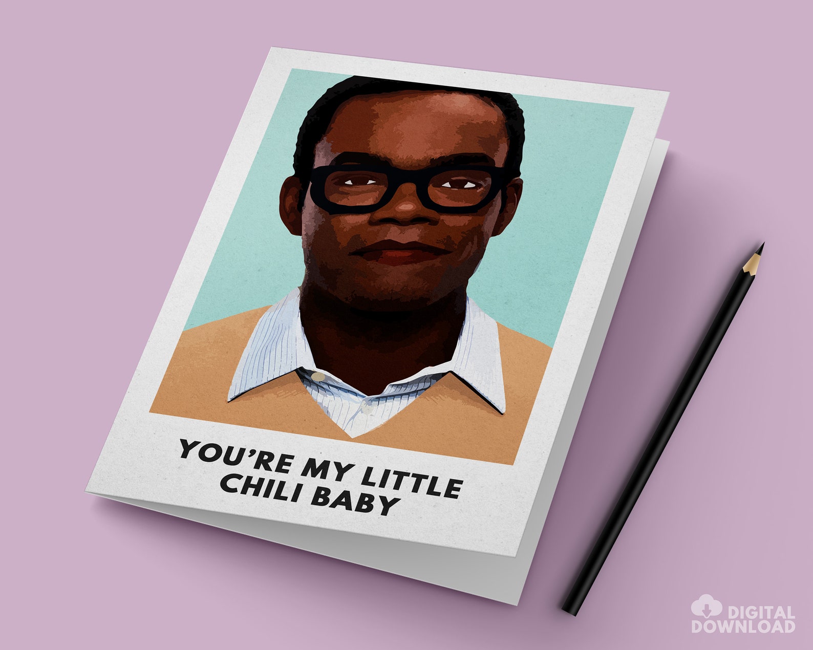 The Good Place Chidi Anagonye Card / You're My Little | Etsy