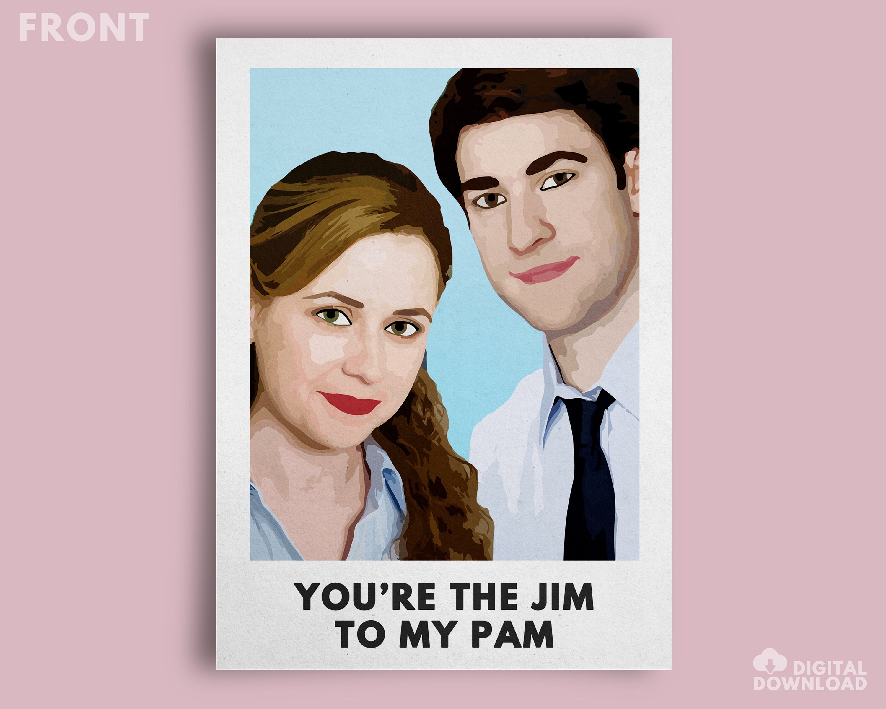 The Office Jim Halpert Pam Beesly Card / "you're the Jim to My Pam ...