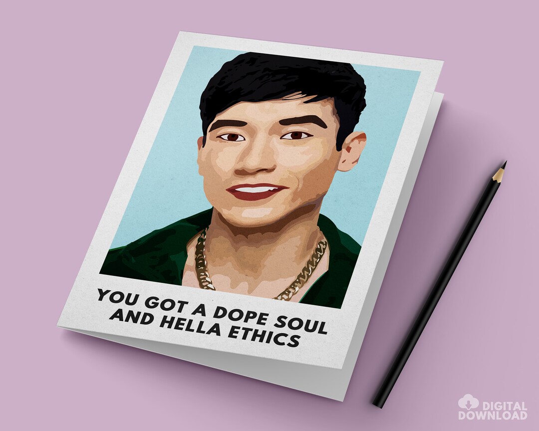 The Good Place Jason Mendoza Card / "you Got a Dope Soul and Hella ...