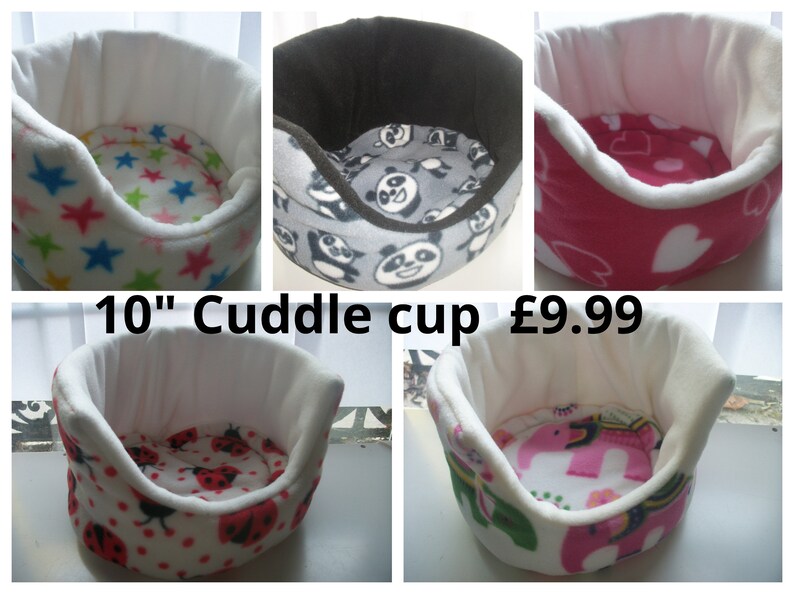 10 Soft Fleece Cuddle Cup Guinea Pig Bedwith - Etsy