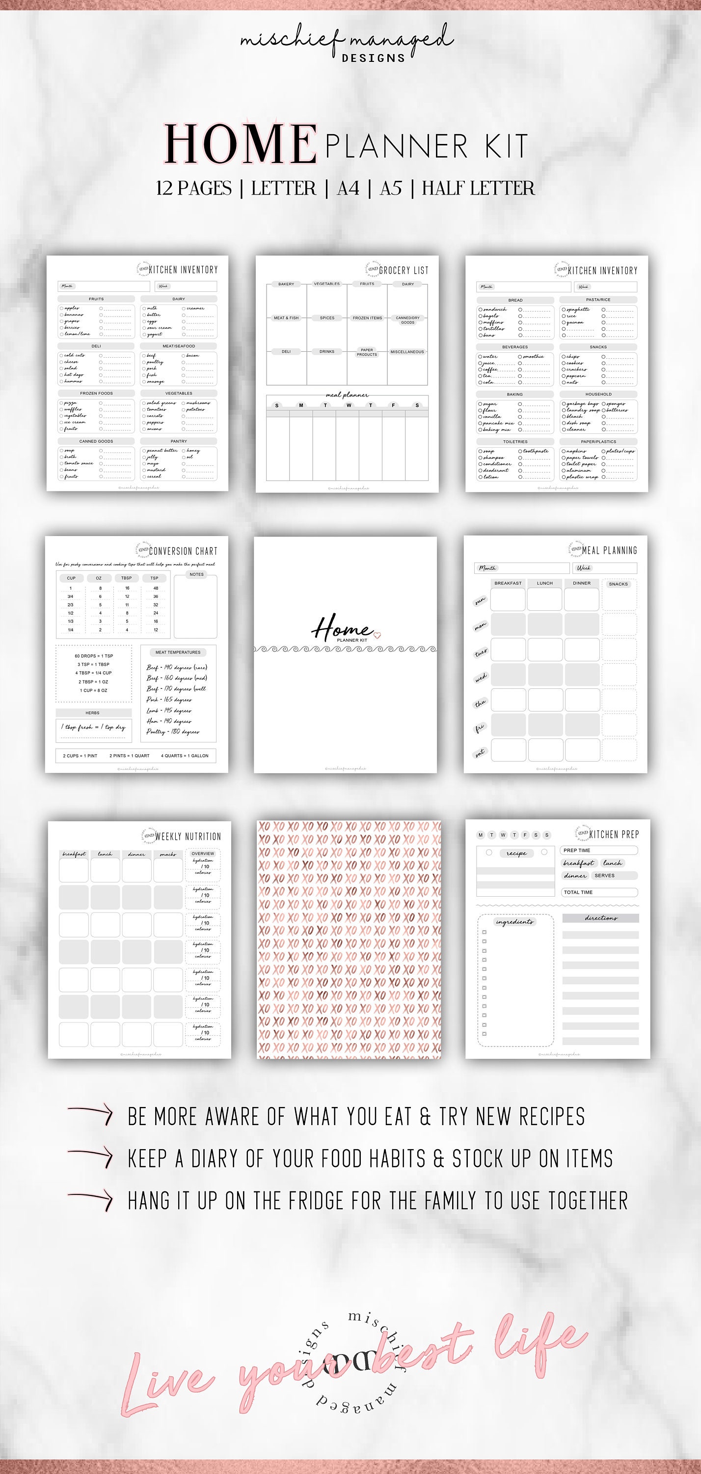 10-in-1 Ultimate Life Planner Kit - 2nd Edition, Printable Planner ...