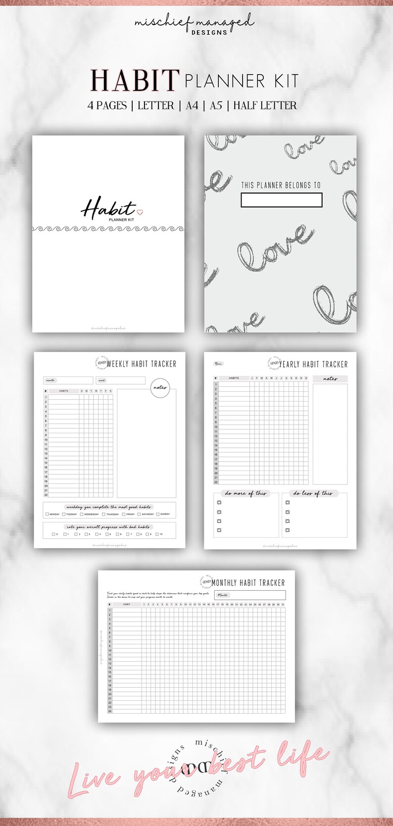 10-in-1 Ultimate Life Planner Kit - 2nd Edition, Printable Planner ...
