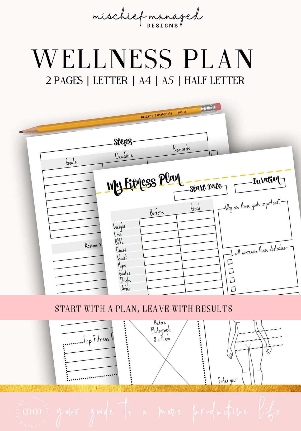 My Wellness Planner, Wellness Planner, Workout Tracker, Fitness Tracker ...