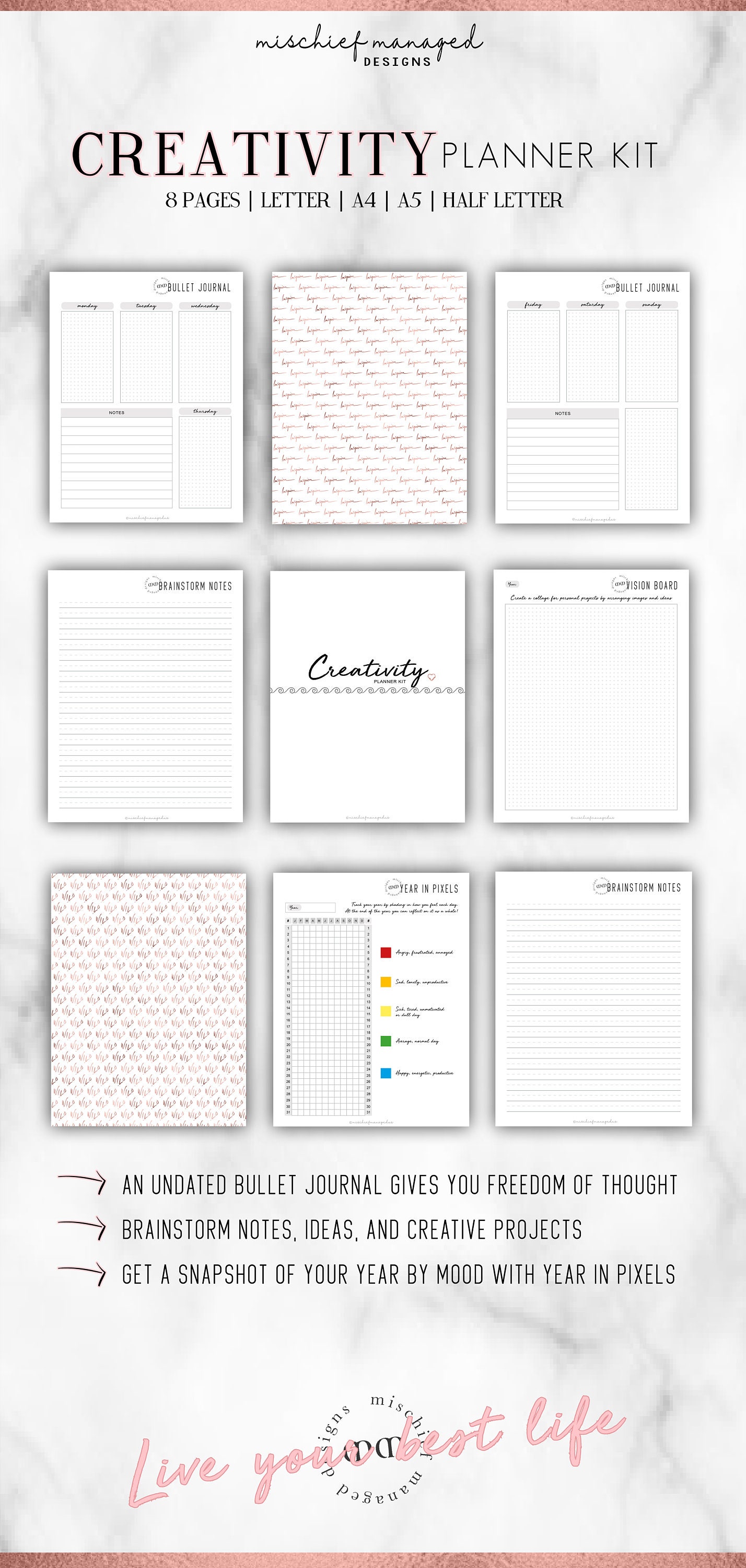 10-in-1 Ultimate Life Planner Kit - 2nd Edition, Printable Planner ...