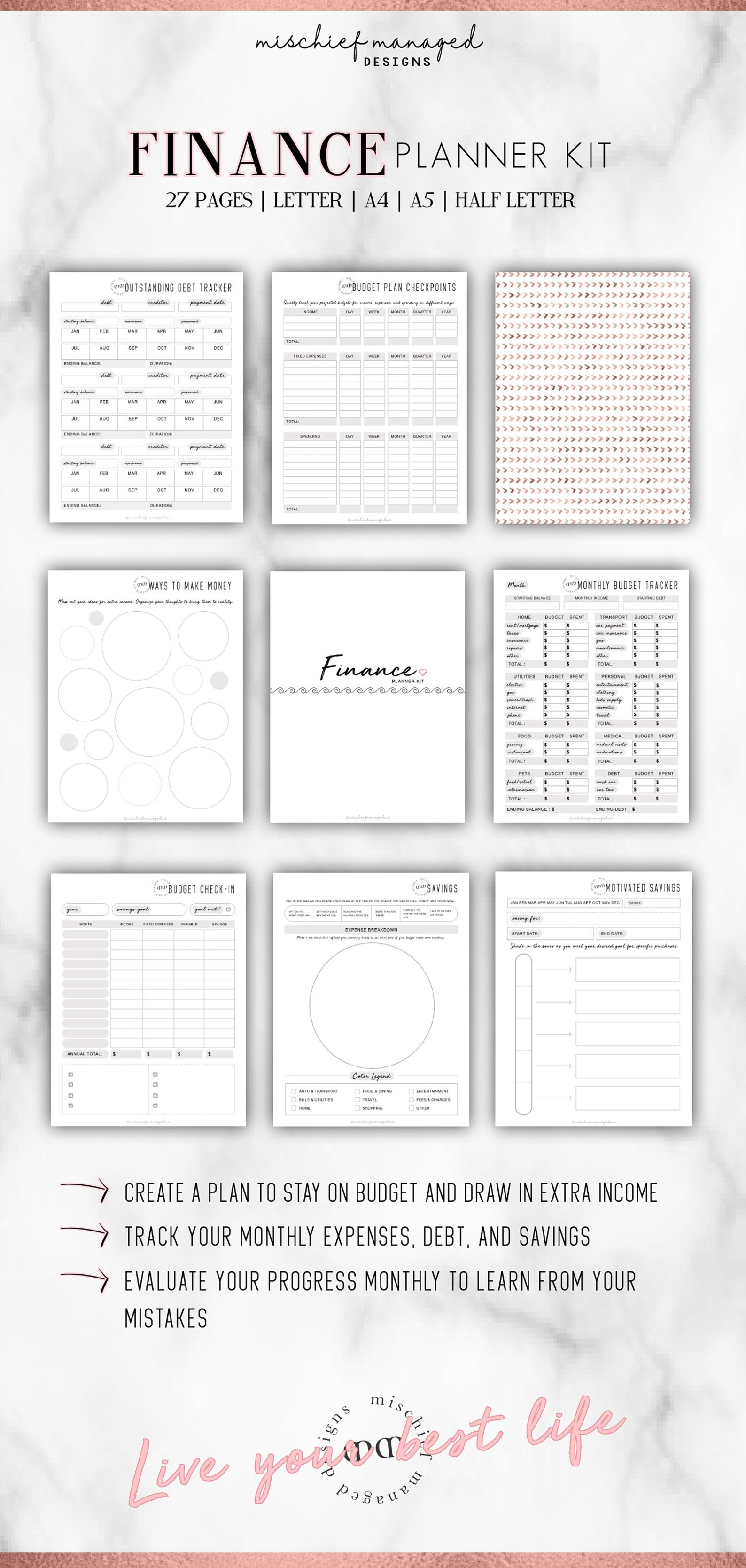 10-in-1 Ultimate Life Planner Kit - 2nd Edition, Printable Planner ...