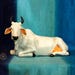 Gaumata Sitting Cow Statue 8 Inch | Sacred Kamdhenu Hindu Idol for Home ...