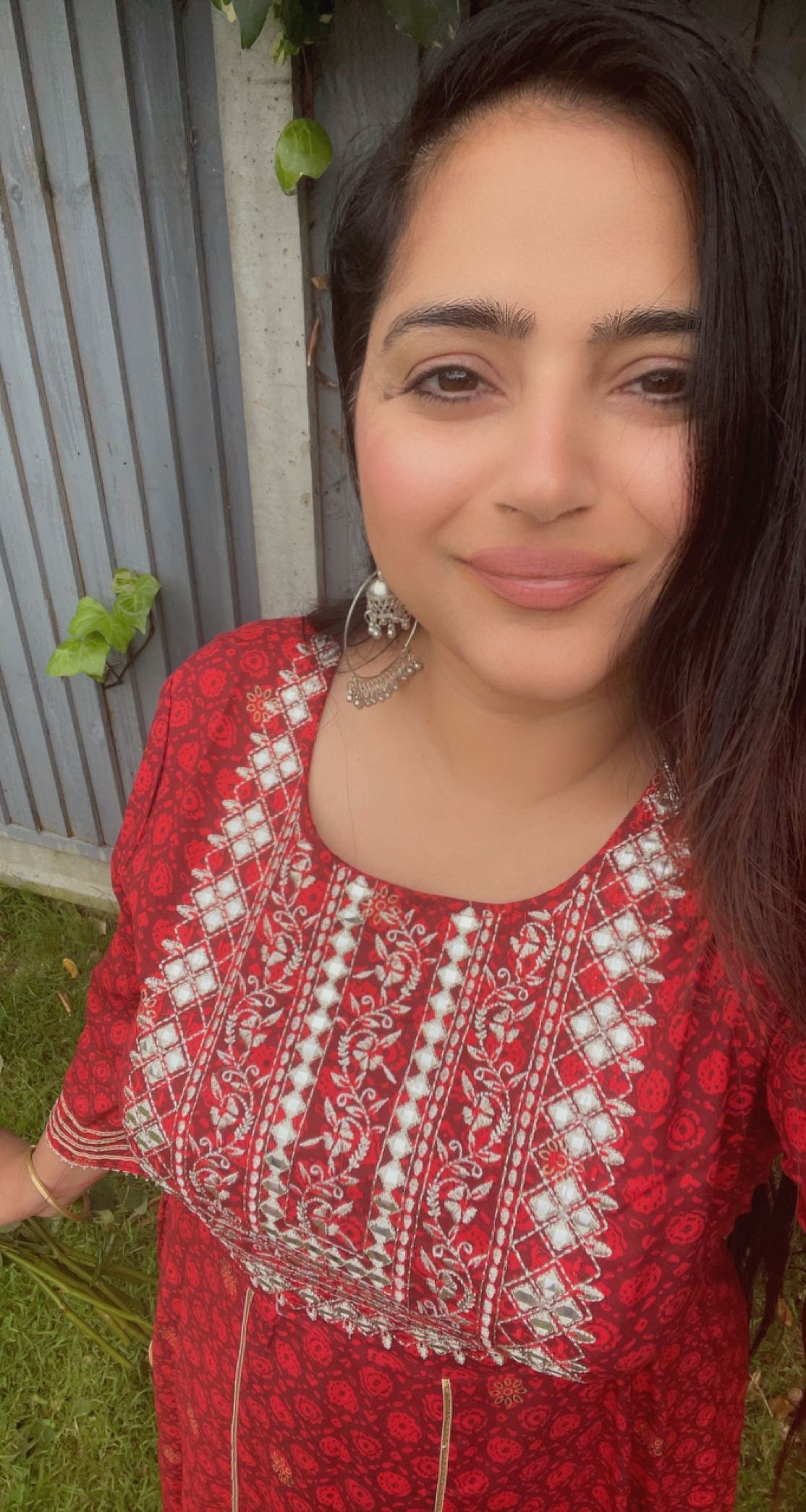 Kameez Red and Gold Bandhani Pattern Kurtakurtisetindian | Etsy