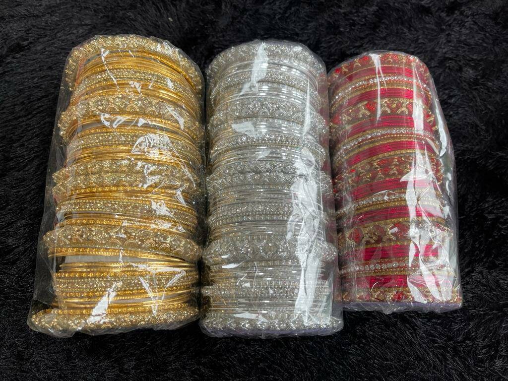 Indian Traditional red & Gold bridal bangles bracelets | Etsy