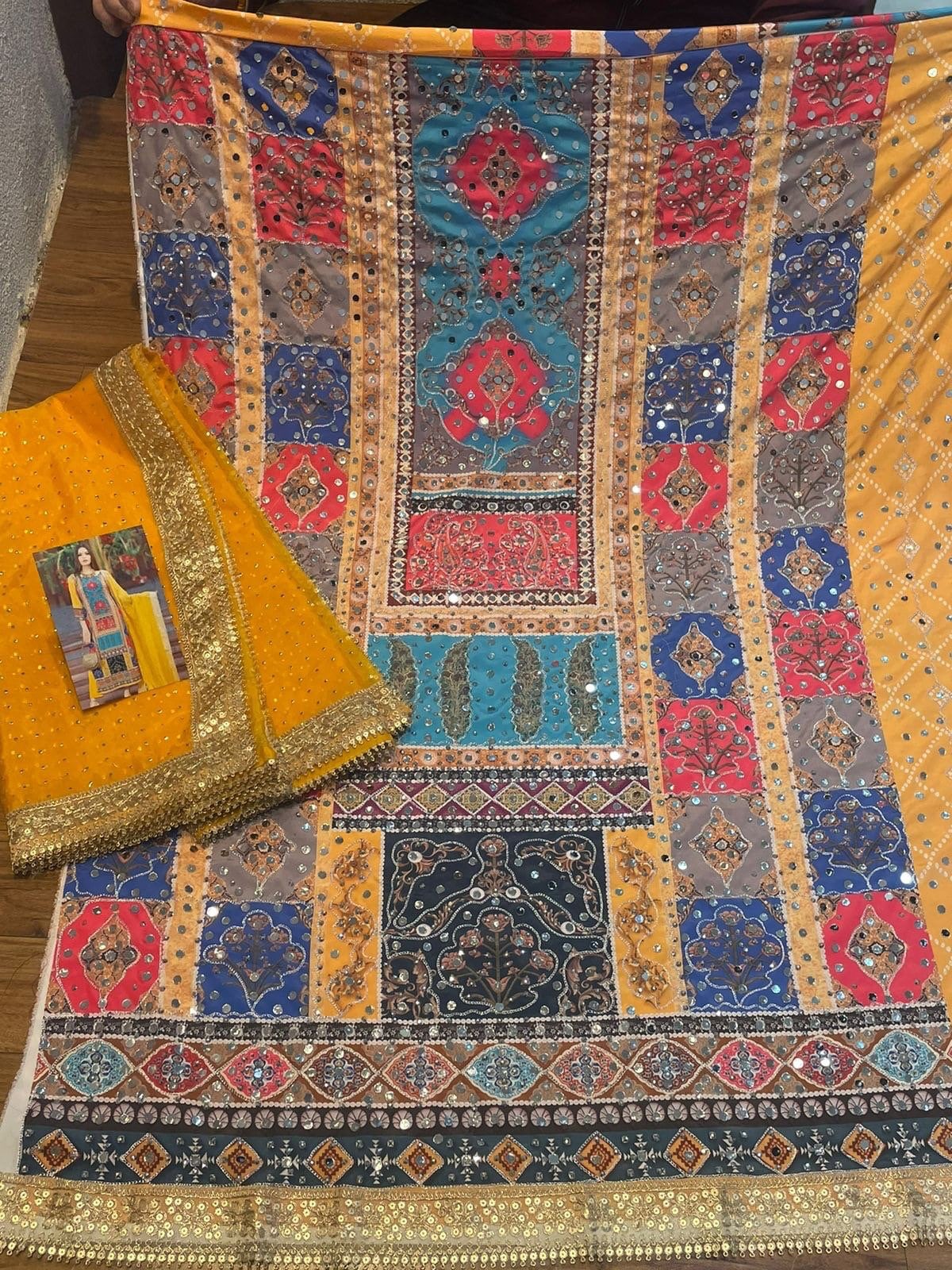 Custom Stitched Pakistani Inspired Jaggo Suit. Yellow Jaggo - Etsy UK