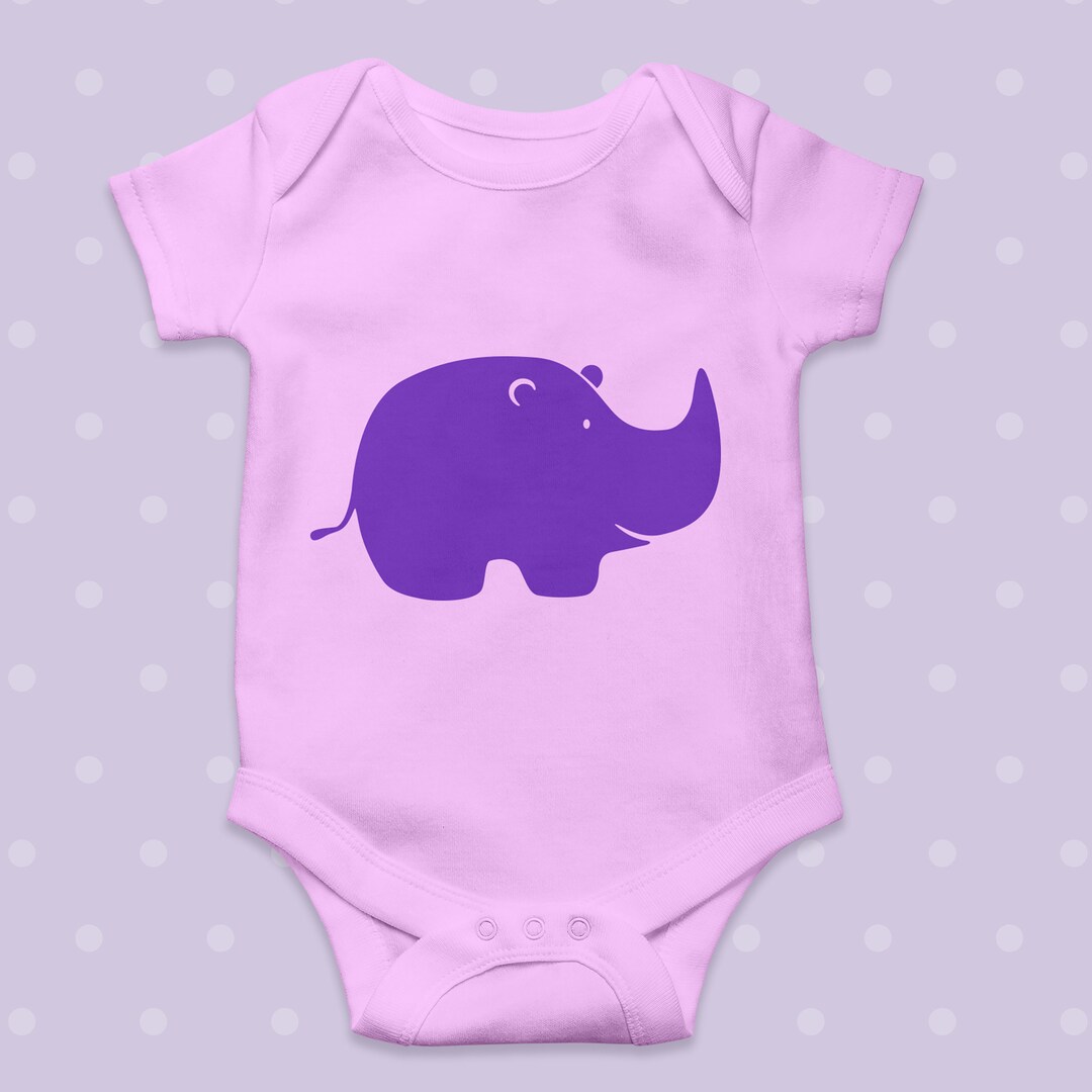 Cute Rhino Digital Art - Vinyl Cut File - SVG - Download - Etsy