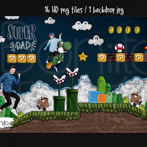 Super Hero Dad Clipart - Etsy