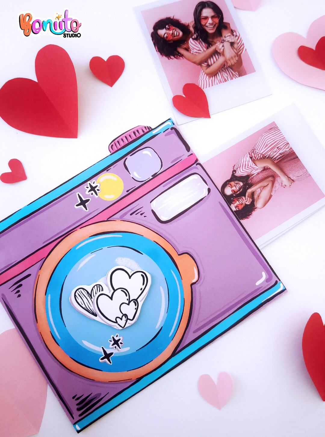 Printable Camera Template, for Polaroid Type Photos, Envelope Template ...