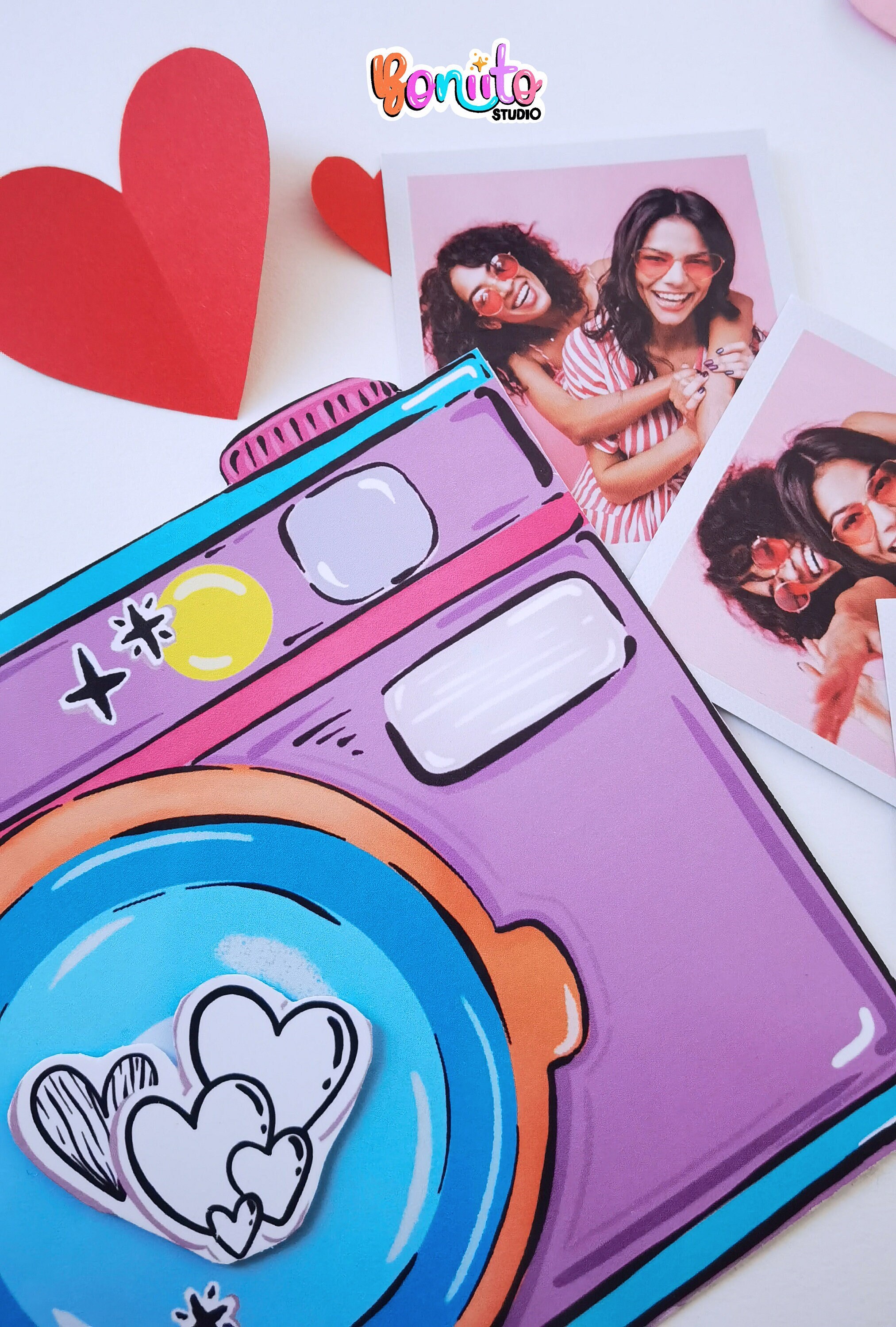 Printable Camera Template, for Polaroid Type Photos, Envelope Template ...