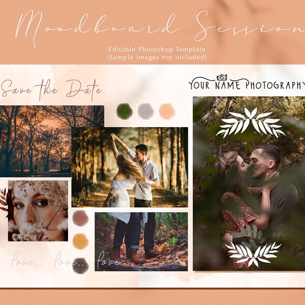 Photoshop Moodboard Template - Etsy