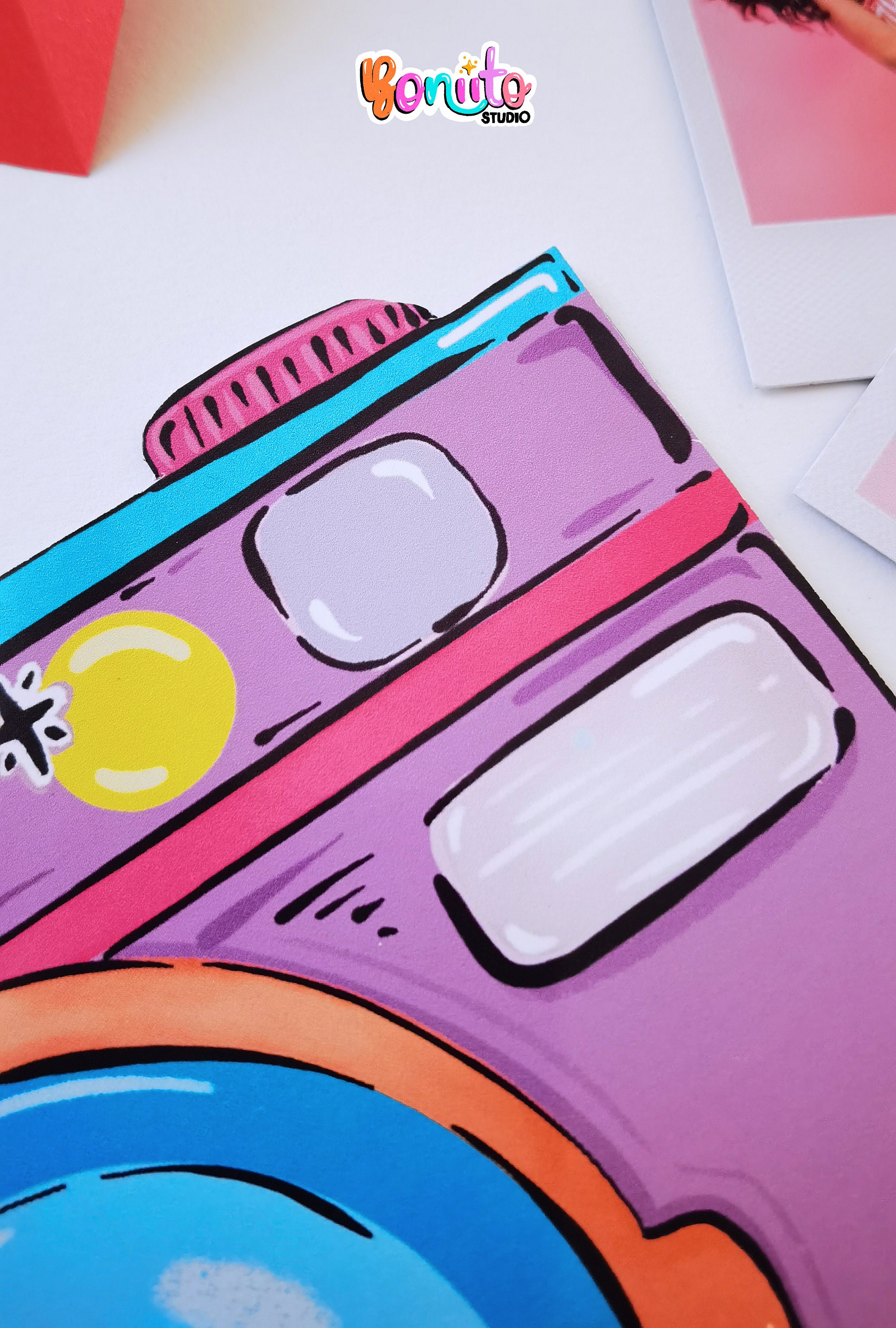 Printable Camera Template, for Polaroid Type Photos, Envelope Template ...