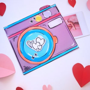 Printable Camera Template, for Polaroid Type Photos, Envelope Template ...