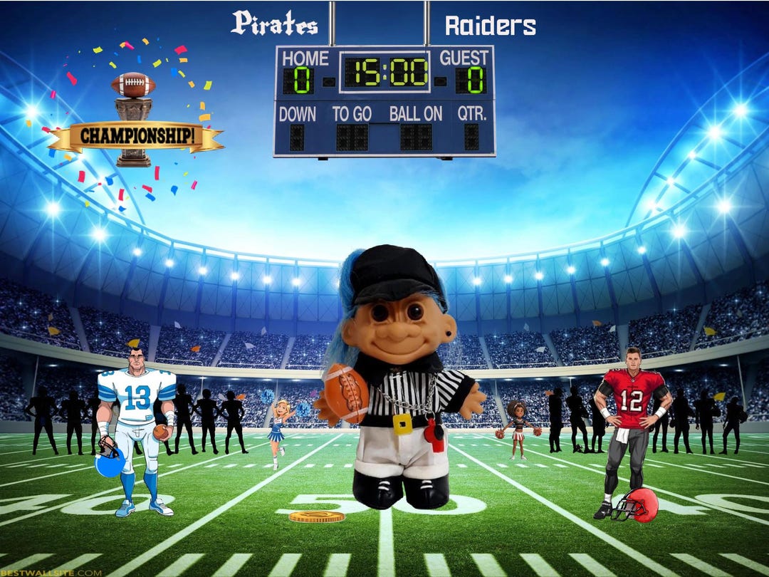 Russ Football Referee Troll Doll - Etsy