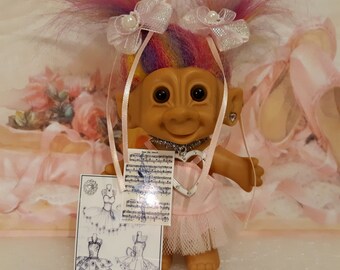 Ballerina Troll Doll - Etsy