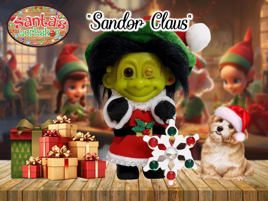 Vintage Russ Berrie Holiday Christmas Troll Doll - "sandor Claus" - Etsy