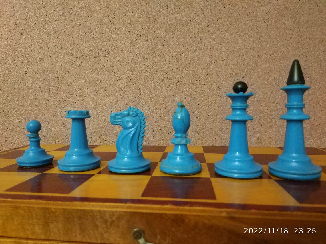 Soviet Chess Vintage Beautiful Old-fashioned Chess in Russia - Etsy