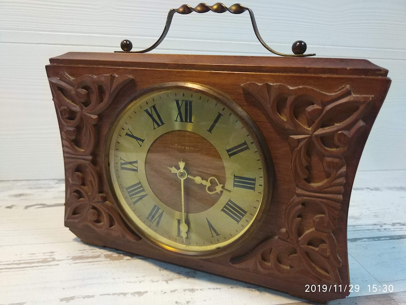 Soviet Mechanical Clock Vesna Vintage Clock Soviet Clock | Etsy
