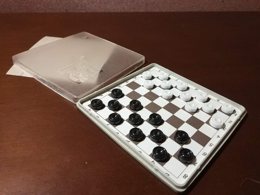 A Very Rare Model of Soviet Road Checkers, Pieces With Magnets, Pieces ...