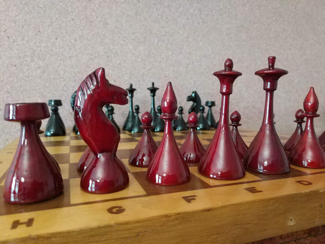 Vintage Belarusian Chess Pieces, USSR, 1960s, Restored - Etsy