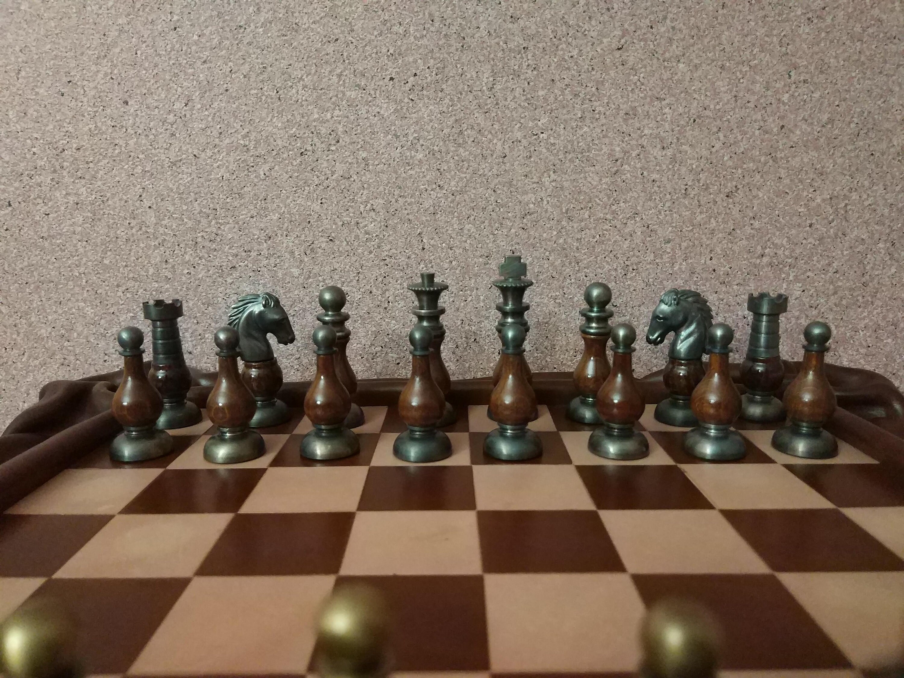 Chess set with a chessboard chess pieces and a chessboard in | Etsy