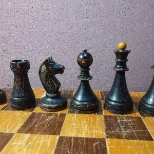 Soviet Chess Set, Old Soviet Chess Set, Rare Soviet Chess , Big Soviet ...