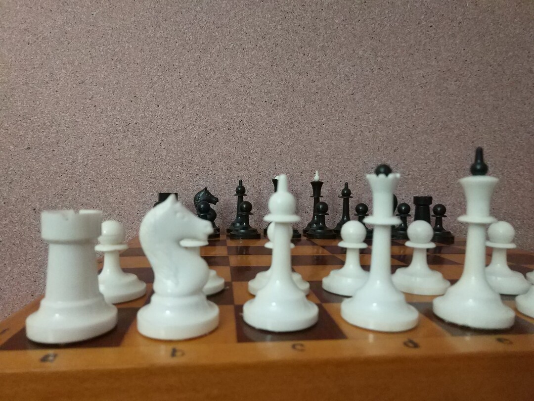 Vintage Ukraine Large Chess Set Soviet Chess Soviet Plastic Chess Set ...