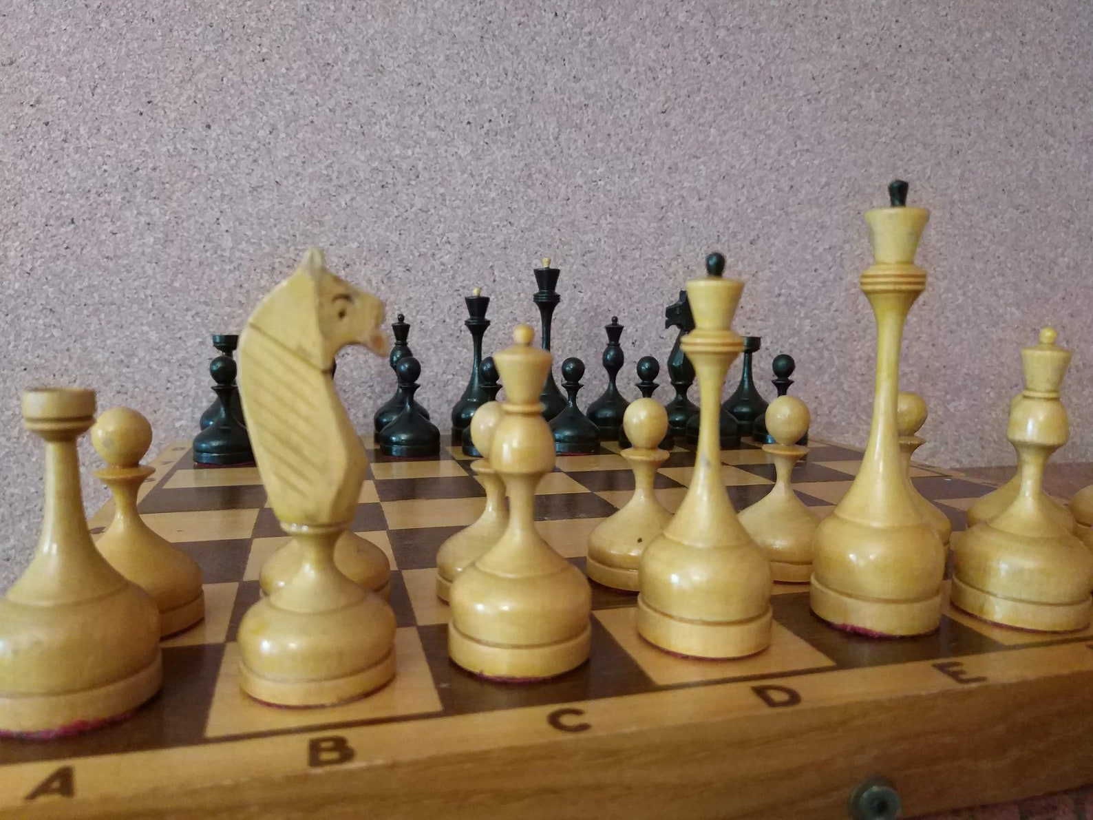 Soviet Chess Set , Old Russian Vintage Wooden Game USSR 1960s Chess ...