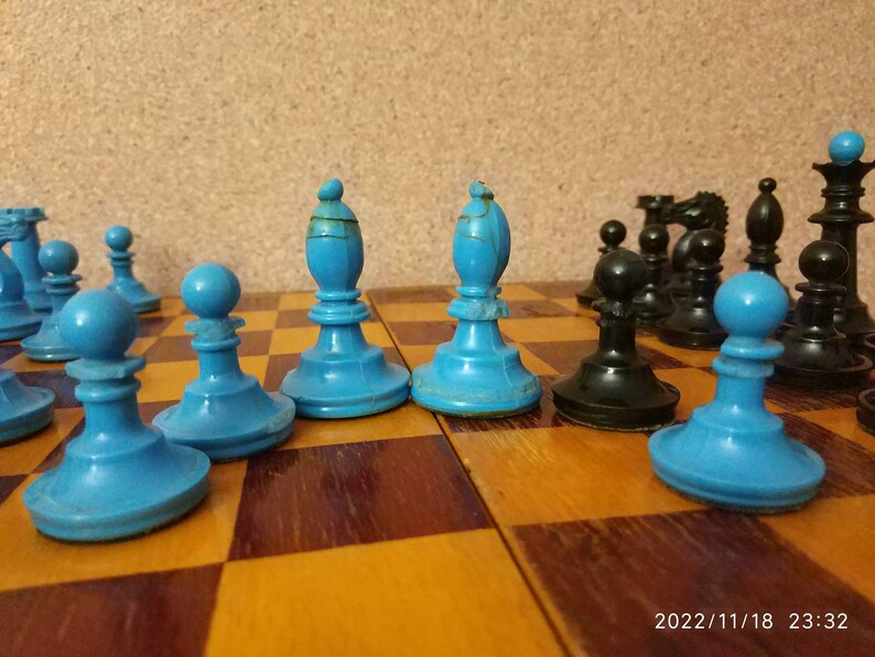Soviet Chess Vintage Beautiful Old-fashioned Chess in Russia - Etsy