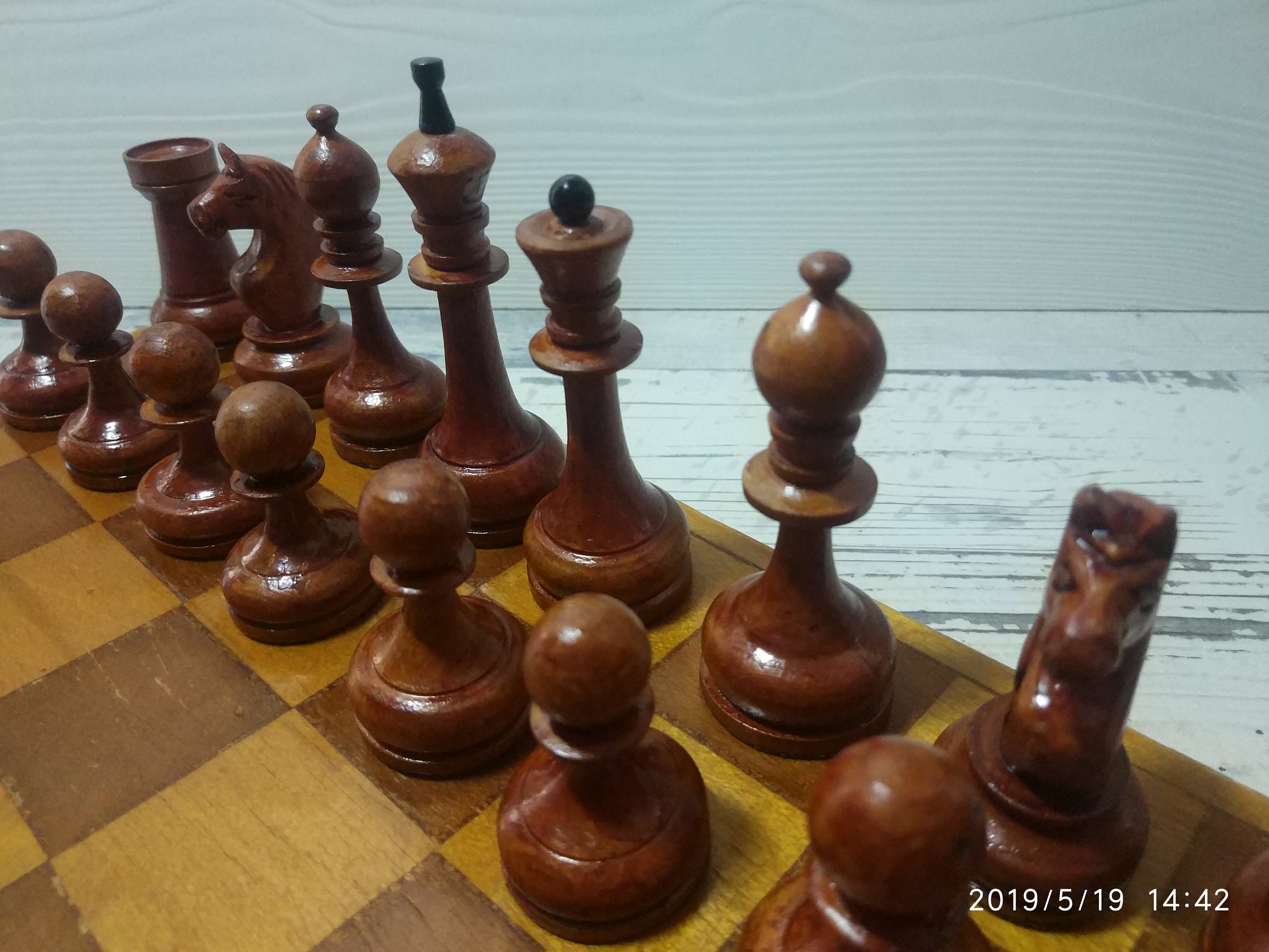 Soviet old chess set 50s vintage Games & Puzzles Toys & Games Board ...