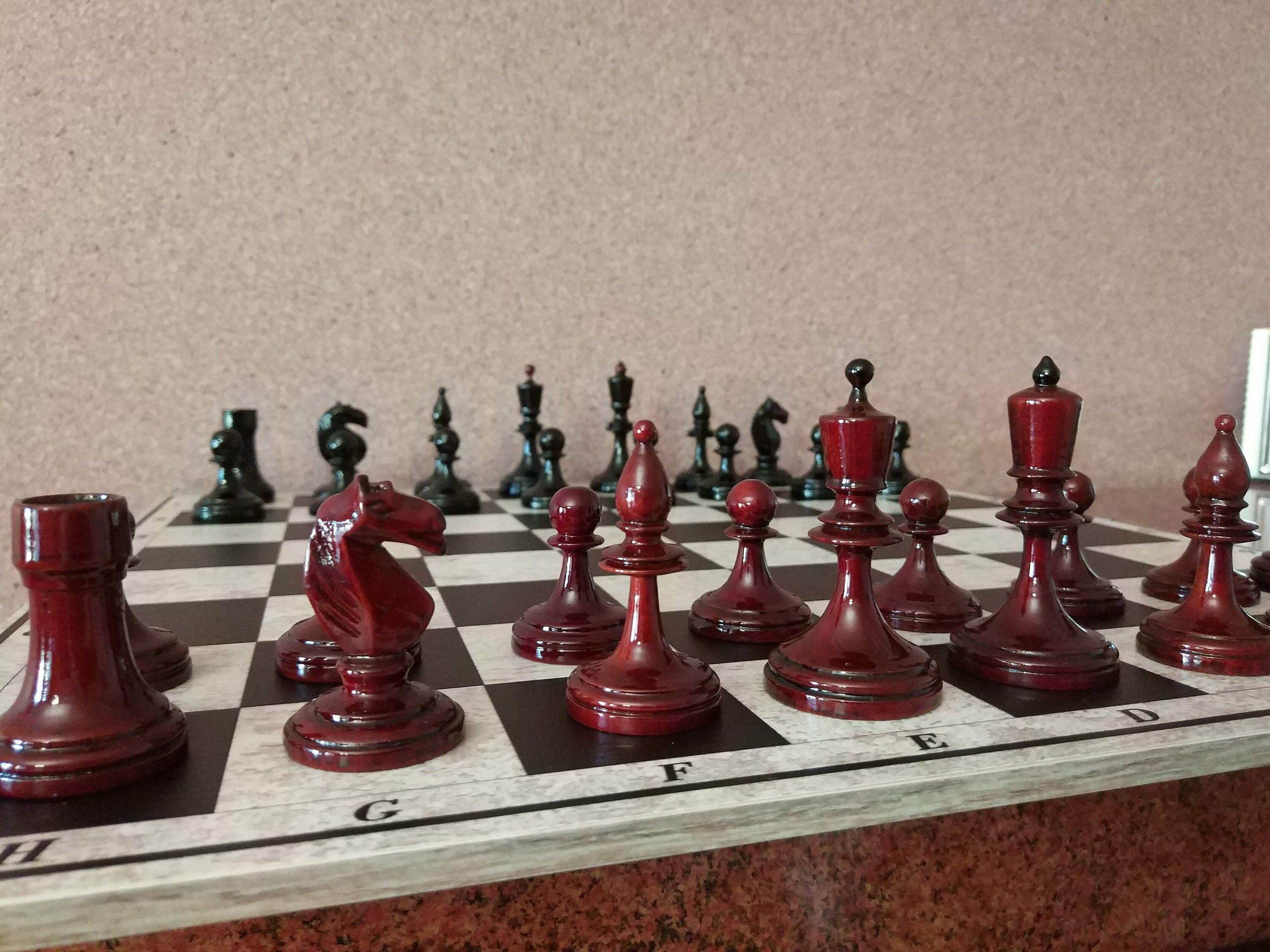 Soviet Chess Pieces, Wooden Russian Chess USSR - Etsy