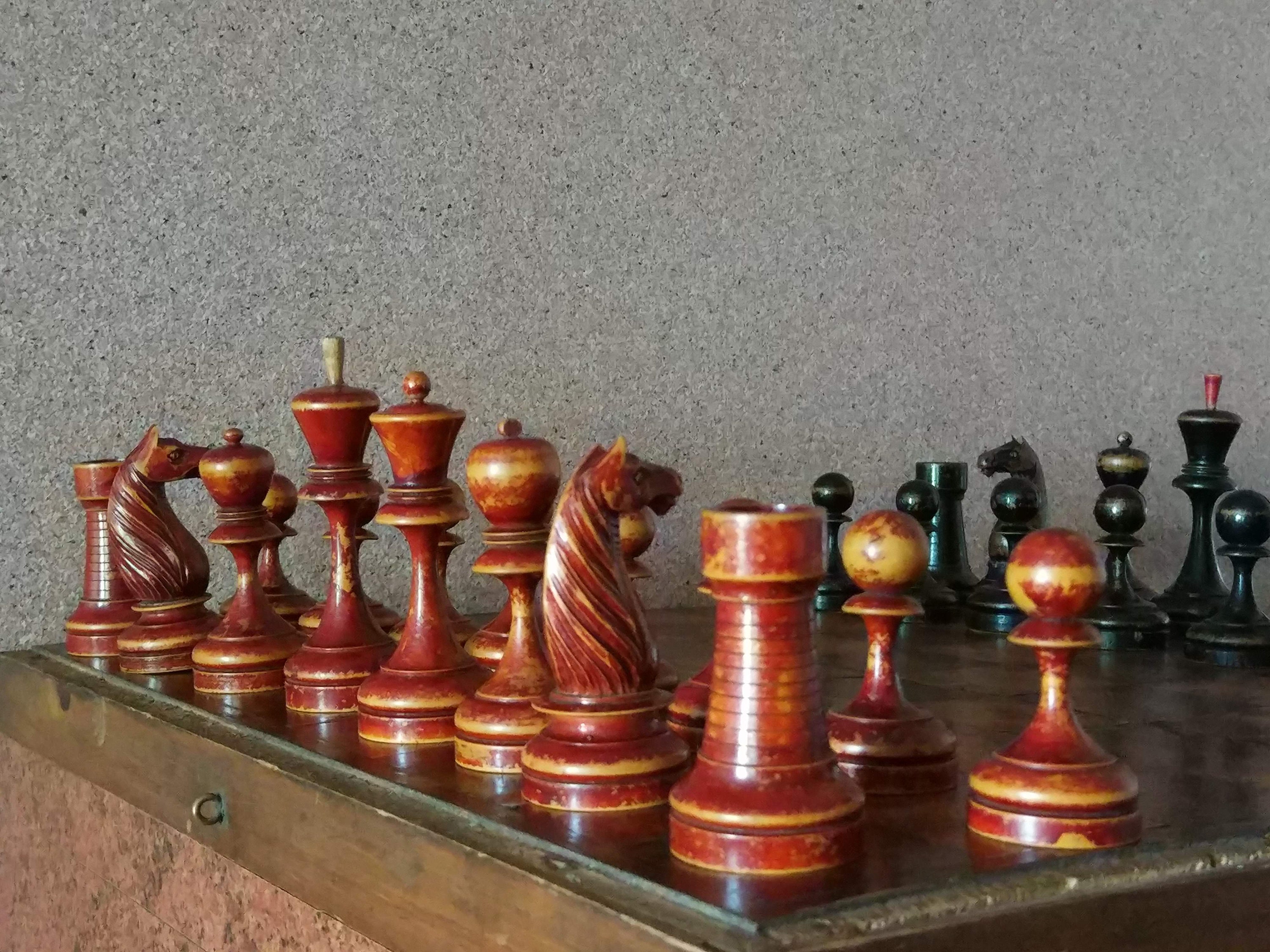 Antique Soviet Chess Set Old Russian Vintage Wooden Chess - Etsy