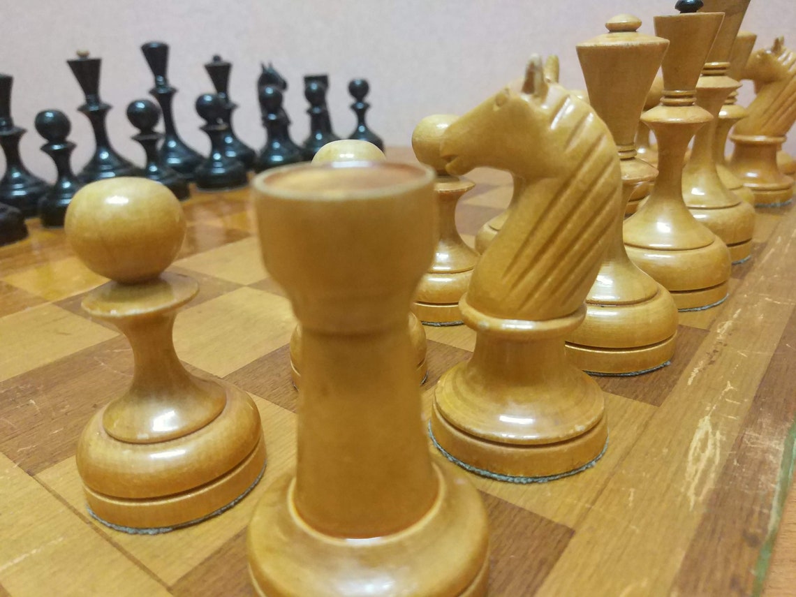 Botvinnik Set Antique Soviet Chess Set Old Russian Vintage - Etsy