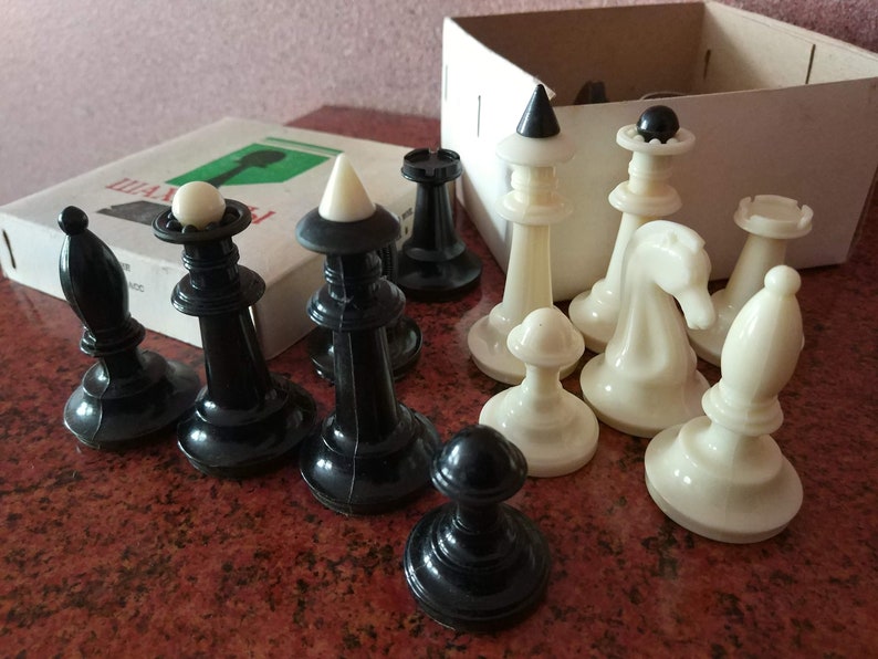Soviet Chess Vintage Beautiful Old-fashioned Chess in Russia | Etsy