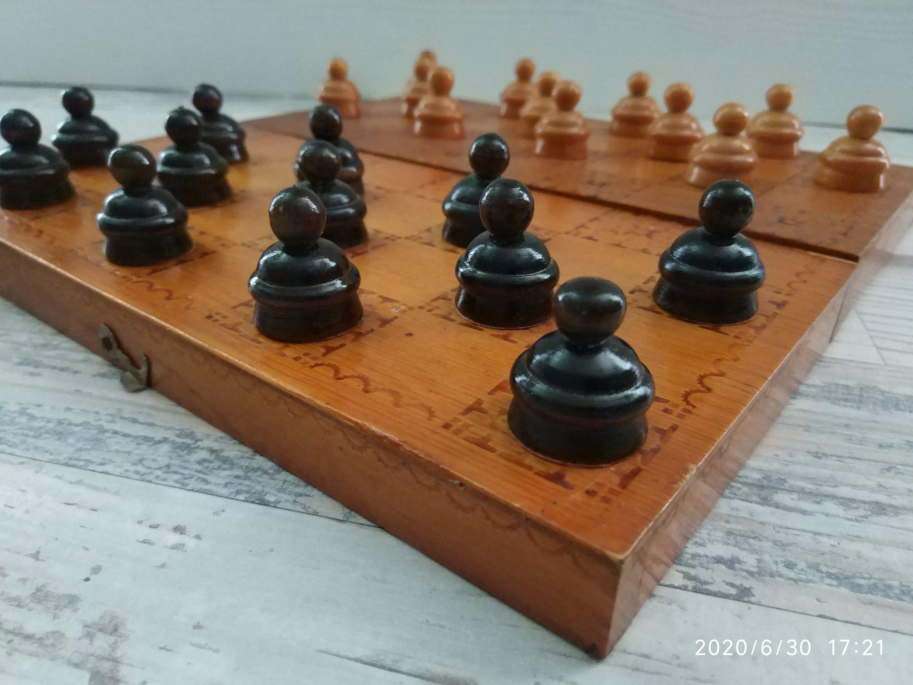 Soviet Checkers Vintage Checkers Wood Checkers Set Vintage | Etsy