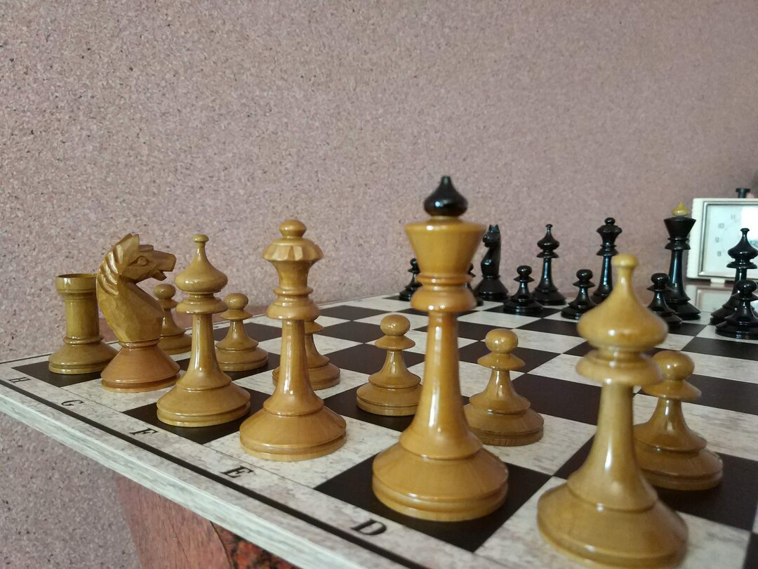 Russian Chess Set of the Tsarist Period , Reproduction, Only Pieces ...