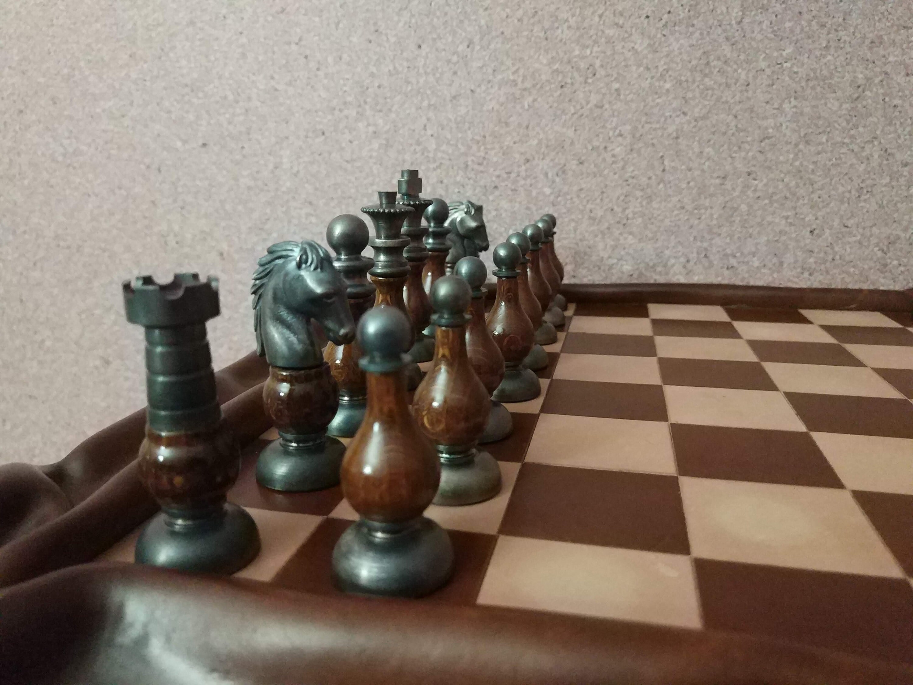 Chess set with a chessboard chess pieces and a chessboard in | Etsy