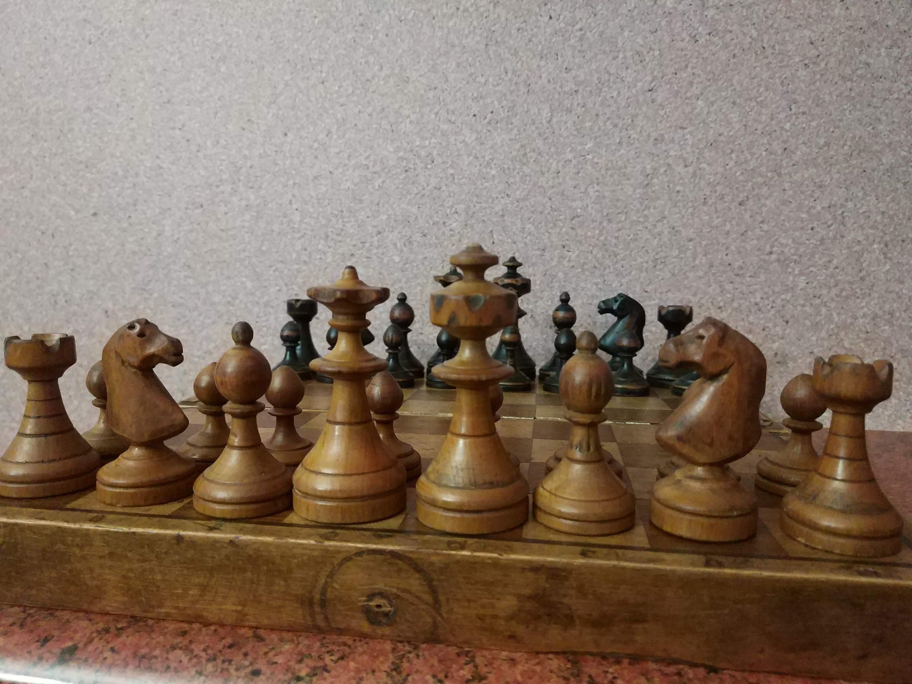 German chess pieces Chess set 1940s Chess Vintage chess | Etsy