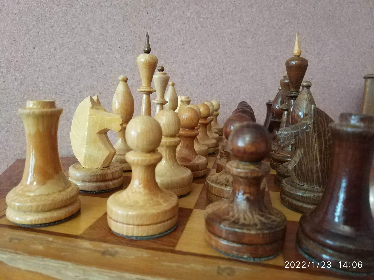 Vintage Soviet Chess Pieces Big Wooden Ukrainen Chessmen USSR - Etsy
