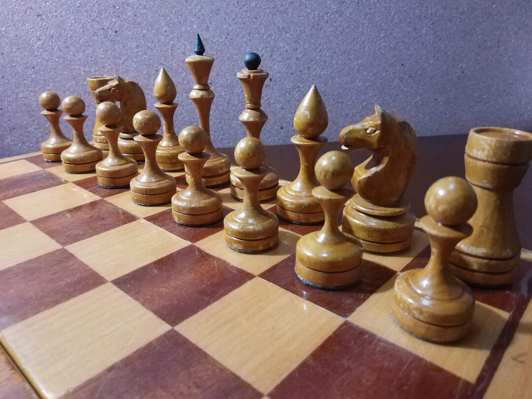 Soviet Chess Set Old Soviet Chess Rare Soviet Chess Set Big - Etsy