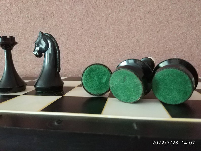 Vintage Ukraine Large Chess Set Soviet Chess Soviet Plastic - Etsy